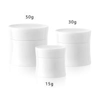 China Wholesale 15g 30g 50g Double Wall Plastic Cream Jar Food Grade PP for Cosmetic Skincare for sale