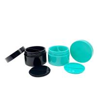 China Wholesale 50g+50g Double Grid PP Cream Jar Dual Separate Storage Skincare Cosmetic Container for sale