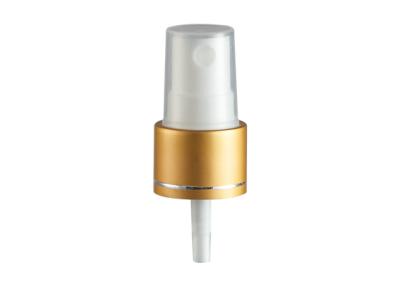 China Aluminum Closure Fine Mist Spray Pump 24/410 with 0.12-0.14ml Output and Transparent Cover for Cosmetic Packaging for sale