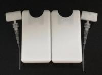 China White Color Perfume Pump Sprayer 20ml Plastic Material Credit Card Spray Bottle for sale