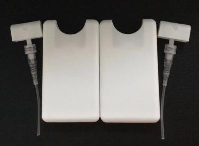 China White Color Perfume Pump Sprayer 20ml Plastic Material Credit Card Spray Bottle for sale