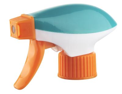 China Beautiful Ratchet Trigger Pump Sprayer Plastic PP Material 28/400 28/410 for sale