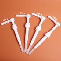 China Wholesale Food Grade PP Syrup Dispenser Pump 8cc 10cc 30cc 28mm 33mm 38mm for sale