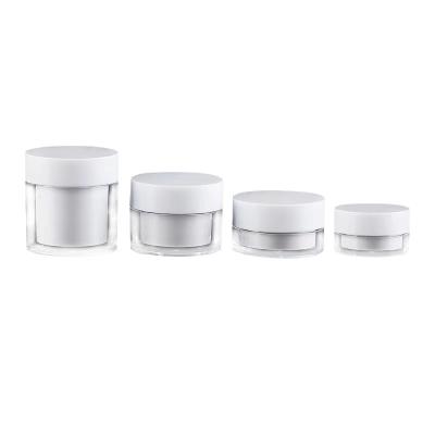 China Wholesale AS Plastic Cream Jar 15g 30g 50g for Day Cream Night Cream Skincare Products for sale