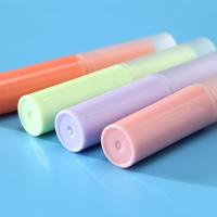 China Wholesale 3g Plastic Cylinder Lip Stick Tube Empty Matte Packaging for Lip Care Balm for sale