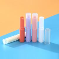 China Wholesale 3g Plastic Cylinder Lip Stick Tube Empty Matte Packaging for Lip Care Balm for sale