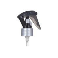 China Customized Plastic Mini Trigger Sprayer with 24/410 28/410 Neck Size and UV Metallic Collar/Skirt with Clip for sale