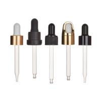 China 18/410 Composite Material Dropper Screw Cap Non-Spill Dropper Cap for Essential Oil Bottles for sale