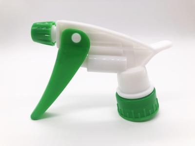 China Plastic Pp Material Trigger Pump Sprayer 28 / 400 28 / 410 Green Color for sale