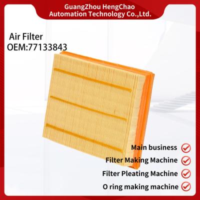 China Car Air Filter Manufacturing Machines Performance Output Filter Screen OEM 77133843 for sale