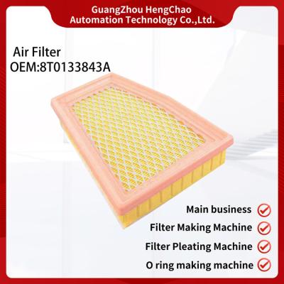 China Automotive Air Filter Making Machine OEM 8T0133843A Performance Output Source Manufacturer for sale