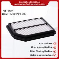 China Rectangular Auto Air Filters OEM 17220-PV1-000 Optimal Filtration For Filter Efficiency 95-99% for sale