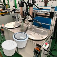 China Saloon Air Filter Screen End Cap Sealant Making Machine With Scraping Width 10~40mm for sale