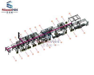 China Power battery PACK automatic production line (AGV) for sale