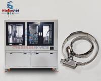 China Worm Gear German Hose Clamp Machine Hydraulic Pipe Clamp Pressing With Spring Leaf for sale