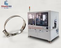 China Spring Leaf German Type Hose Clamp Machine Worm Gear Hose Clip Assembly Machine ODM for sale