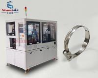 China Spring Leaf German Type Hose Clamp Machine Worm Gear Hose Clip Assembly Machine ODM for sale