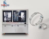 China 0.5Mpa British Type Hose Clamp Machine / Hose Clips / Worm Gear Automatic Assembly Machine for sale