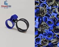 China Pre-Opened Spring Band Clamp With Handy Clip for sale