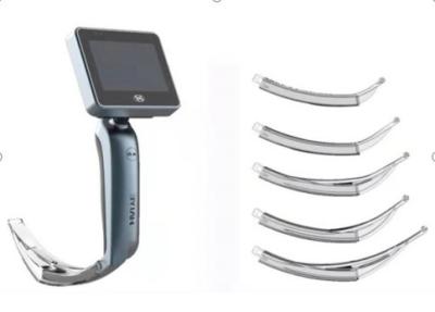 China 3.0 Inch Rechargeable Video Laryngoscope with 5 Disposable Blades for Difficult Airway Intubation for sale