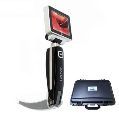 China CE 304 Stainless Steel Reusable Video Laryngoscope 3.0 Inch Display 3400mAh Battery for ICU Emergency for sale