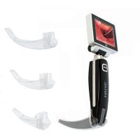 China 3 Inch Stainless Steel Video Laryngoscope 2MP Camera 3400mAh Battery for Difficult Airway Intubation for sale