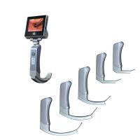China Reusable Stainless Steel Adult Video Laryngoscope 3.0 Inch Screen 5 Blades for sale