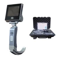 China CE Certified Stainless Steel Reusable Video Laryngoscope 3 Inch Screen 2 Million Pixel 5 Blades for sale