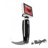 China Portable Stainless Steel Video Laryngoscope 3 Inch Screen 3400mAh Battery for Difficult Airway Intubation for sale