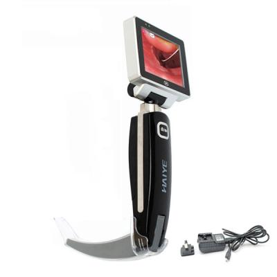 China Portable Stainless Steel Video Laryngoscope 3 Inch Screen 3400mAh Battery for Difficult Airway Intubation for sale