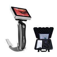 China FDA Certified 3 Inch Screen Video Laryngoscope with 3 Sized Disposable Blades 3400mAh Battery for sale
