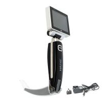 China FDA Medical Stainless Steel Portable Video Laryngoscope 3 Inch Screen 300 Min Battery for sale
