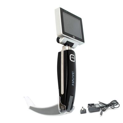 China FDA Medical Stainless Steel Portable Video Laryngoscope 3 Inch Screen 300 Min Battery for sale