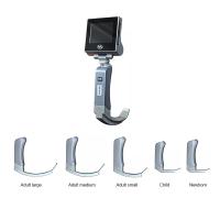 China Portable Reusable Stainless Steel Video Laryngoscope 5 Sized Blades 3.0 Inch LCD for sale