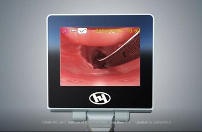China Medical Grade Metal Video Laryngoscope 2MP Anti Fog Camera 5 Reusable Blades for sale