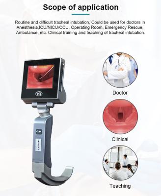 China Surgical Stainless Steel Reusable Video Laryngoscope USB 32GB for sale