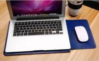 China Office PU Laptop Sleeve Leather Bag Embossing Logo 15 / 16 Inch For Macbook Pro Macbook A for sale