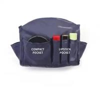 China Waterproof Washable Travel Nylon Cosmetic Bag Plain Toiletry Zippered Makeup Bag for sale