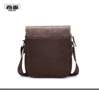 China Custom Oxford Vintage Leather Crossbody Bag Shoulder Messenger Bag For Men for sale