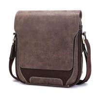 China Custom Oxford Vintage Leather Crossbody Bag Shoulder Messenger Bag For Men for sale