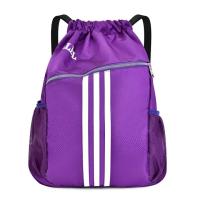 China Custom Logo Drawstring Sports Backpack Bright Color With Basketball Compartme for sale