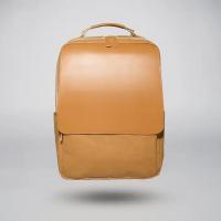China Manufactures Custom Male Brown Washable Kraft Paper Bag Softback Backpack With Front Flap for sale