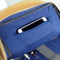 China Manufactures Custom Male Brown Washable Kraft Paper Bag Softback Backpack With Front Flap for sale
