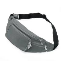 China Custom Logo Mens Camouflage Bumbag Black Waist Belt Bag 600D Polyester Lining for sale