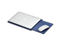 China 15 / 16 Inch PU Leather Laptop Sleeve Bag Embossing Logo Compatible With Macbook Pro for sale