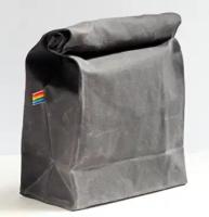 China Custom printed high quality 10oz 12oz 16oz insulated washable waxed canvas reusable lunch bag with aluminium foil for sale