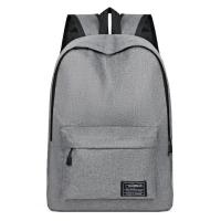 China Custom Smell Proof School Canvas Backpack White Khaki Blue Black With Logo for sale