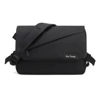 China Mens Black Laptop Shoulder Messenger Bag Large Washable Sling Cross Shoulder Side Bag for sale