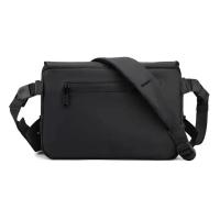 China Mens Black Laptop Shoulder Messenger Bag Large Washable Sling Cross Shoulder Side Bag for sale