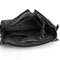 China Mens Black Laptop Shoulder Messenger Bag Large Washable Sling Cross Shoulder Side Bag for sale